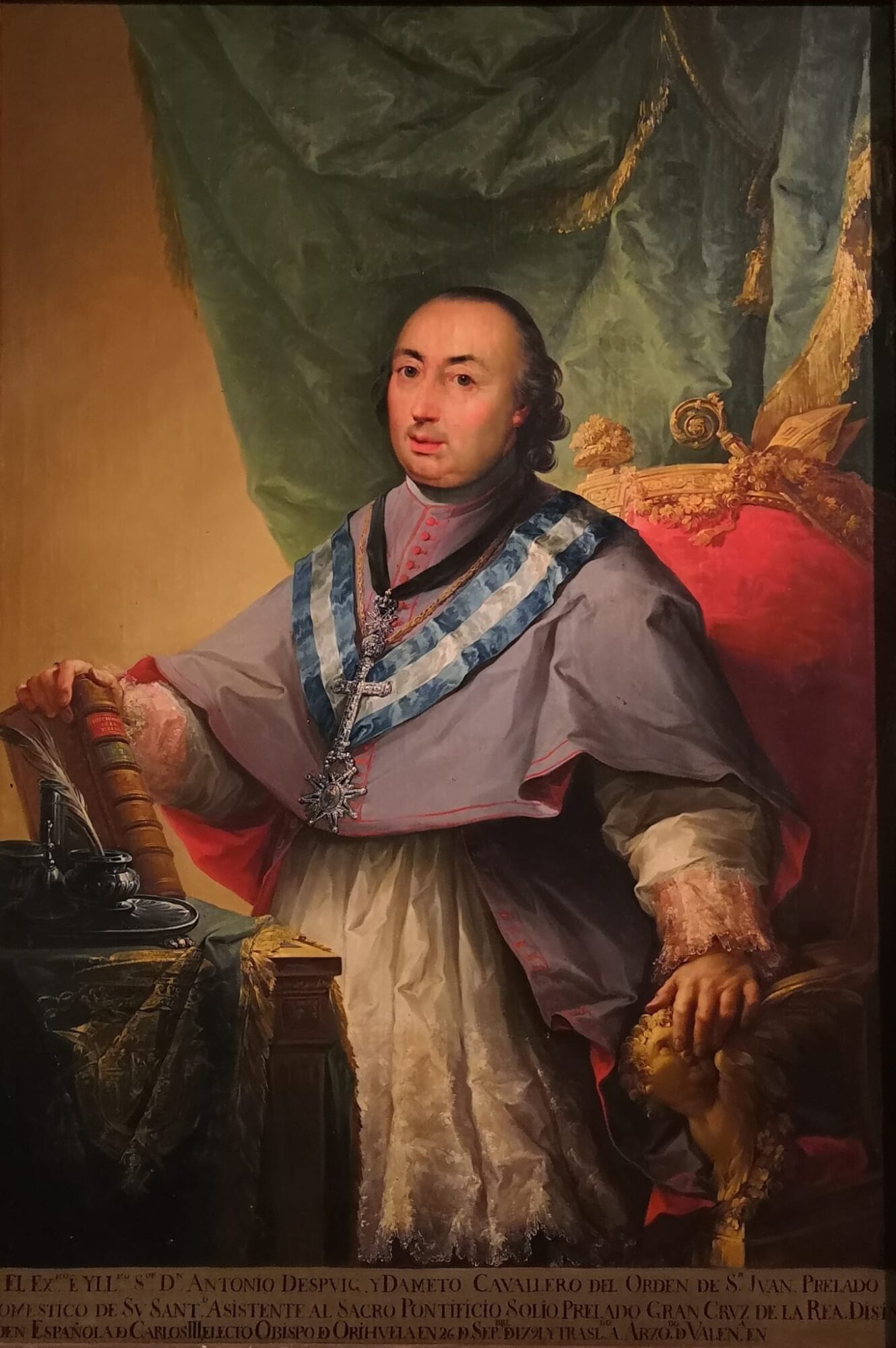 Retrato del obispo Antonio Despuig y Dameto - Museo Diocesano de Arte ...